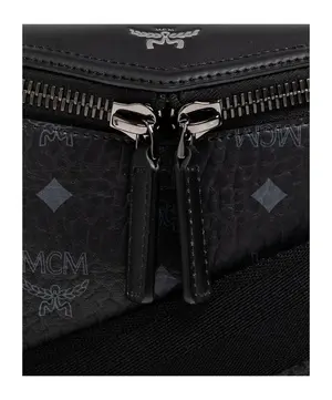 Mcm Small Diamant 3d Crossbody Bag - Black