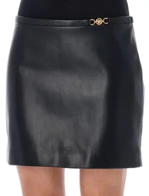 Versace Medusa '95 Straight Hem Mini Skirt - Black