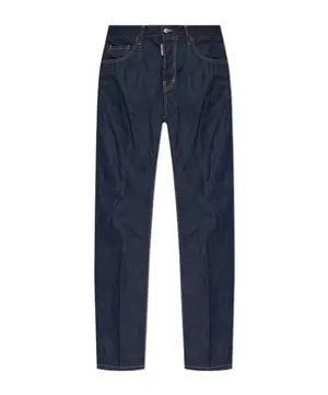 Dsquared2 Straight-leg Jeans With Logo Detail - Black