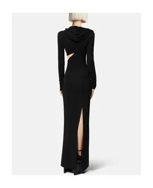Versace Cut-out Hooded Maxi Dress