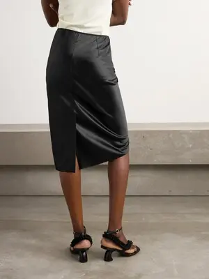 Dries Van Noten Elastic Waist Skirt With Back Slits