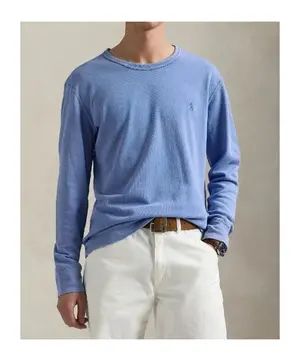 Polo Ralph Lauren Logo Embroidered Crewneck Sweatshirt - Blue
