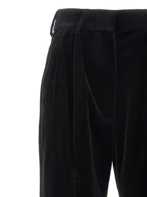 BLAZÉ MILANO Pleated Velvet Trousers
