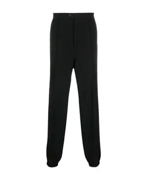 Alexander McQueen Loose Fit Trousers With Elasticated Cuffs