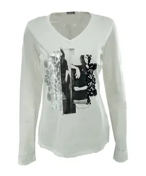 Emporio Armani V-neck Long-sleeve T-shirt - Gray