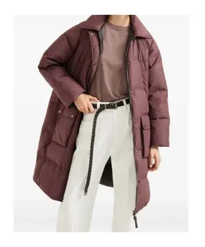 Brunello Cucinelli Hooded Quilted Down Coat