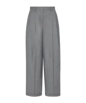 THE ROW Pleated Trousers - Gray