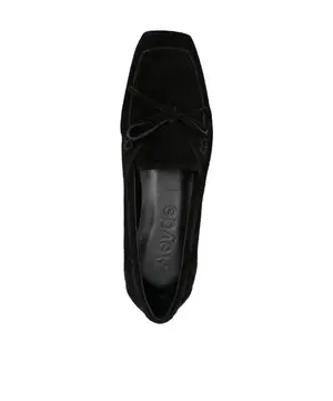 AeydĒ Bow-detail Suede Loafers - Black