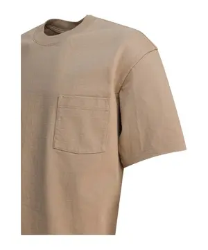 Auralee Ribbed Collar T-shirt