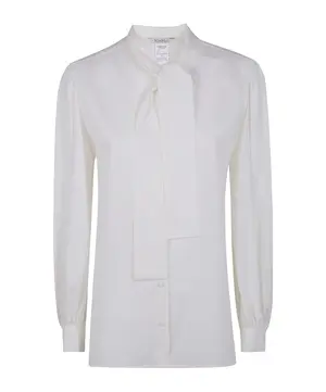 Max Mara Melania Tie Detailed Button-up Shirt - No