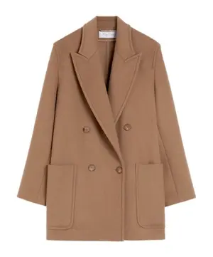 Max Mara Deletta Double-breasted Coat - Brown