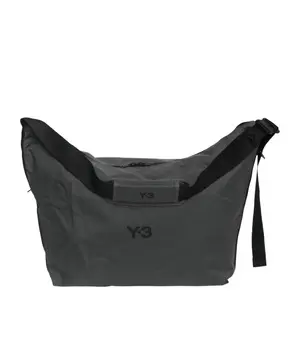 Y3 Logo Patch Shoulder Bag - Black