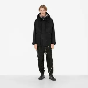 Burberry Patch-pocket Hooded Parka Coat