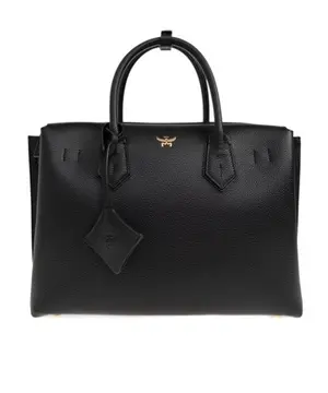 Mcm Medium Milla Tote Bag - Black