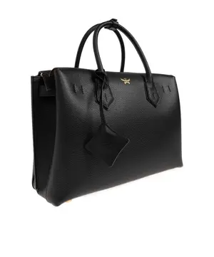 Mcm Medium Milla Tote Bag - Black