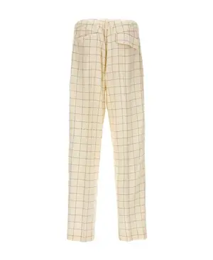 Undercover Grid Patterned Elasticated Waist Pants - Nude