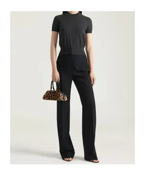 Givenchy Short-sleeved Crew Neck Sweater - Black