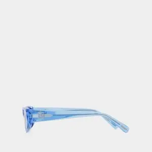 By Far Oval Frame Logo Sunglasses