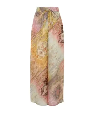 Zimmermann Printed Wide-leg Pants