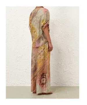 Zimmermann Printed Wide-leg Pants