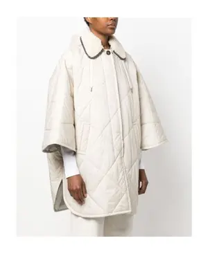 Brunello Cucinelli Quilted Coat - White