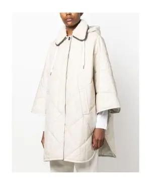 Brunello Cucinelli Quilted Coat - White