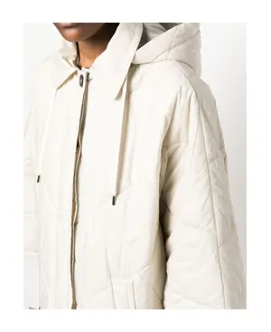 Brunello Cucinelli Quilted Coat - White