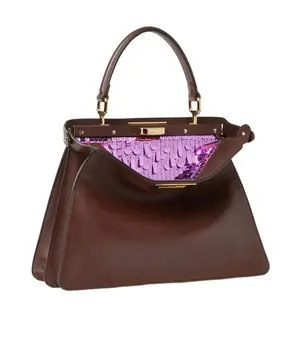 Fendi Peekaboo Iseeu Medium Tote Bag - Brown