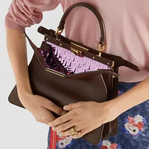 Fendi Peekaboo Iseeu Medium Tote Bag - Brown