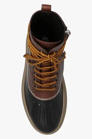 Moncler X Palm Angels Logo Patchwork Lace-up Boots