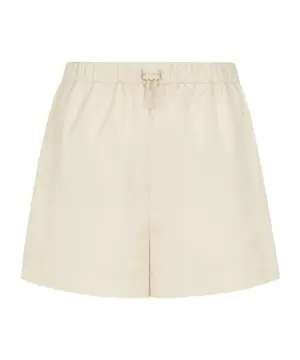 Fendi Logo Print Elasticated Waist Shorts - White