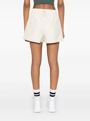 Fendi Logo Print Elasticated Waist Shorts - White