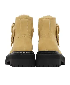 Proenza Schouler Round-toe Buckled Ankle Boots