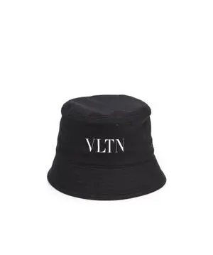 Valentino Garavani Vltn Logo Bucket Hat - Black