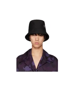 Valentino Garavani Vltn Printed Bucket Hat - Black