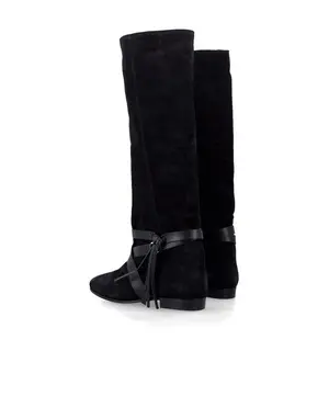 Isabel Marant Étoile Silmon Suede Knee-high Boots - Black