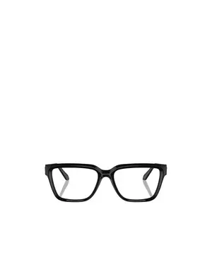 Versace Geometric Frame Eyeglasses - Black