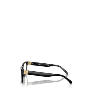 Versace Geometric Frame Eyeglasses