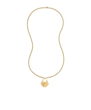 Khaite Lotus Pendant Necklace - Gold