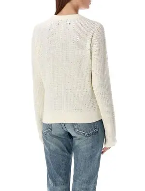 GOLDEN GOOSE Embellished Crewneck Jumper - White