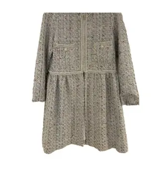 EDWARD ACHOUR PARIS Tweed Logo Casual Jacket
