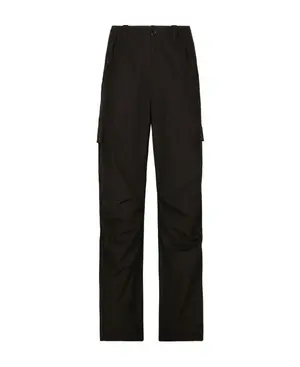 Dolce & Gabbana Logo Plaque Cargo Pants - Black