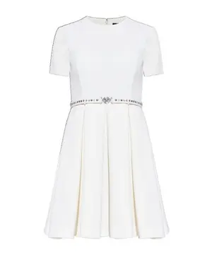 Versace Short-sleeved Belted Dress