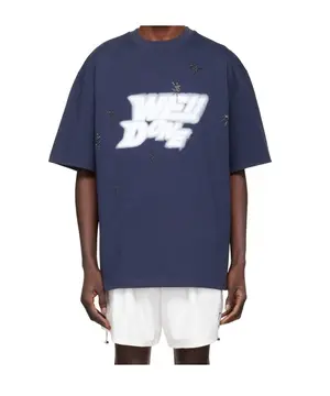 We11Done Logo Details Short-sleeved T-shirt - Gray