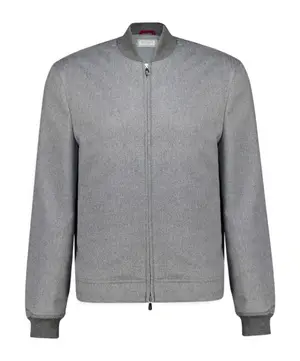 Brunello Cucinelli Zip-up Long-sleeved Bomber Jacket