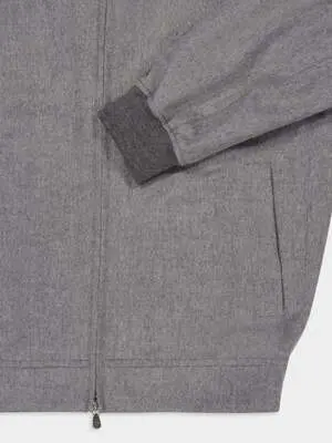 Brunello Cucinelli Zip-up Long-sleeved Bomber Jacket