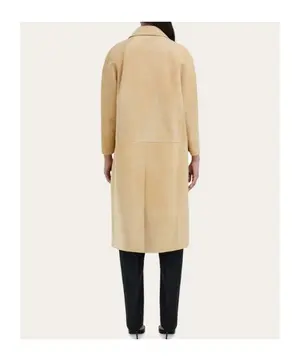FERRAGAMO Single-breasted Suede Coat