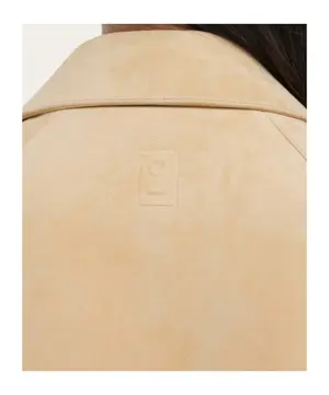 FERRAGAMO Single-breasted Suede Coat