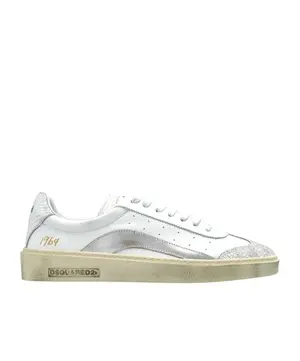 Dsquared2 Distressed Lace-up Sneakers - White