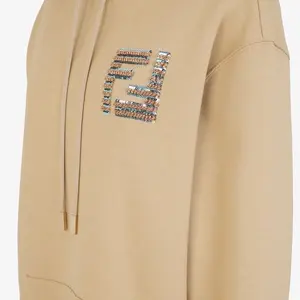 Fendi Sequined Ff Drawstring Hoodie